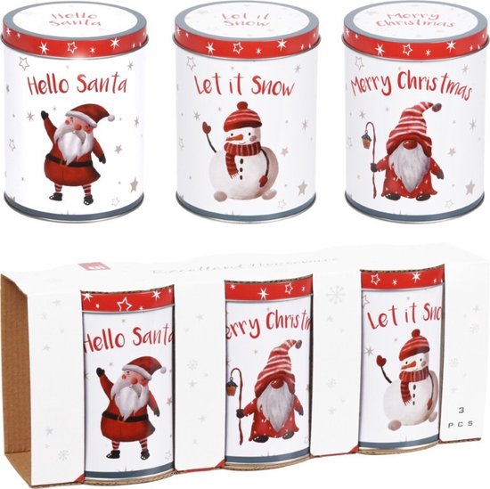 Storage Tin Set/3Pcs X-Mas | bol