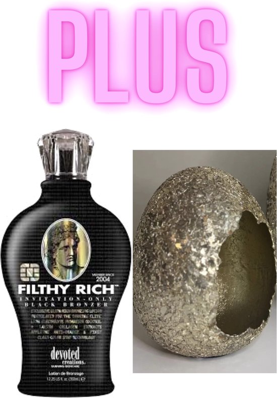 Devoted Creations Filthy Rich 360 ml PLUS Colmore Ei Champagne/Goud | bol