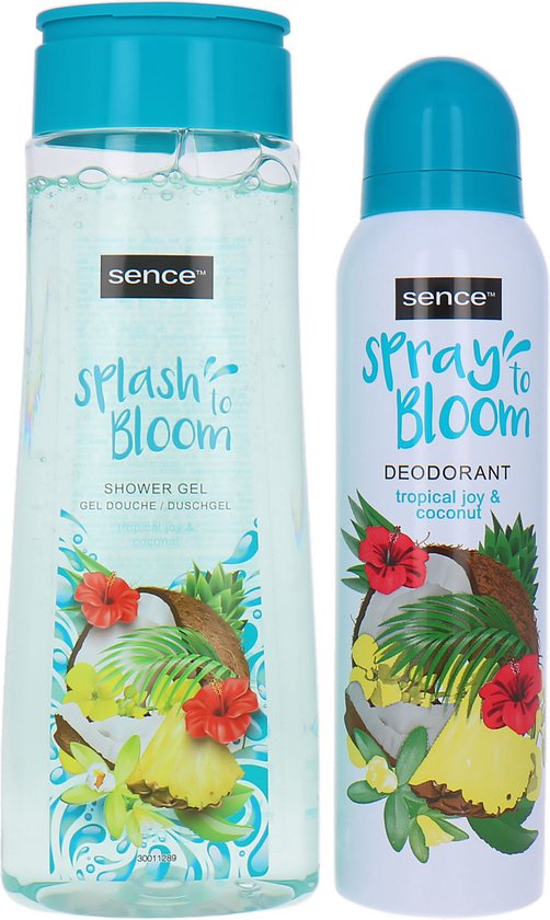 Sence Splash To Bloom Shower Gel & Spray To Bloom Deo Spray - Tropical ...