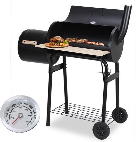 Houtskoolgrill - 2-in-1 BBQ Houtskool Grill- Barbeque Buitenkeuken - Barbecue Grill en... | bol