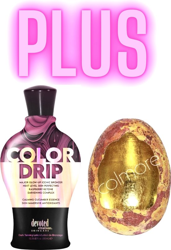 Devoted Creations Color Drip 360 ml plus Colmore Decoratie Ei Geel | bol