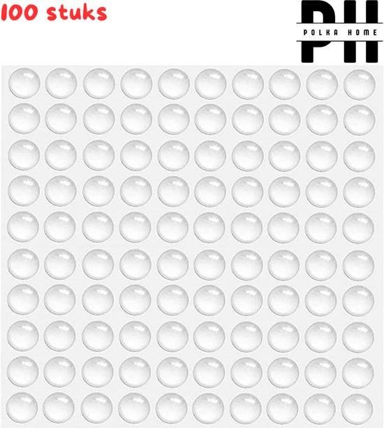 PolkaHome® 100 Stuks Zelfklevende Deurbuffers – Transparante ...