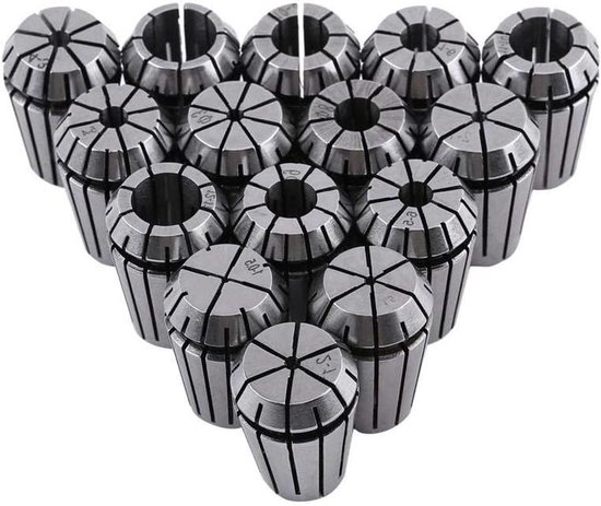 Er25 Collet Set 15Pcs ER20 Spring Collet Set For CNC Engraving Machines ...