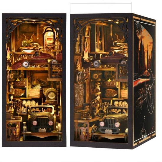 DIY Book Nook Kit - met LED & Stofkap- Premium Miniatuur bouwpakket ...