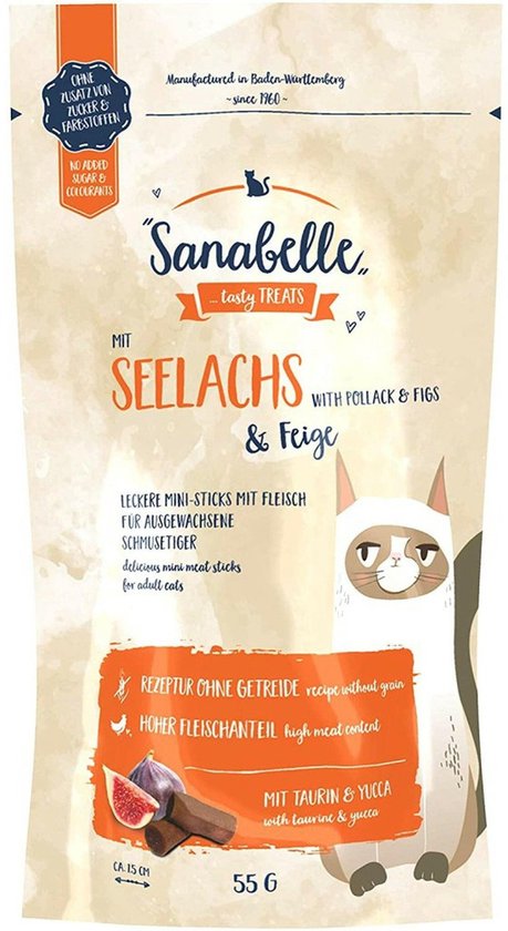 Sanabelle Snack 20x55g - Seelachs & Feige | bol