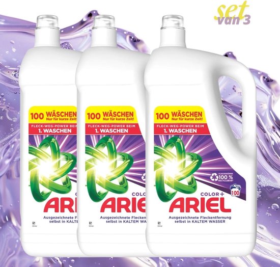 Ariel Professional Color Vloeibaar Wasmiddel 3 x 5 Liter flessen - 300 ...
