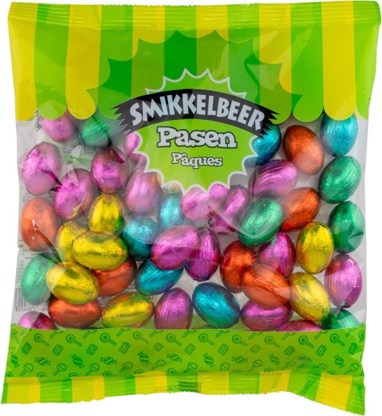 Smikkelbeer Paaseitjes - chocolade met hazelnoot praliné en krokante ...