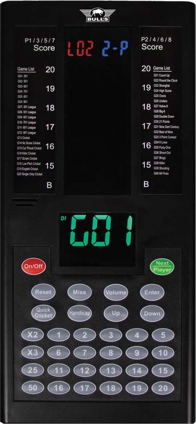 Bull's Parrot Dart Score Counter - Elektronisch - Darten | bol