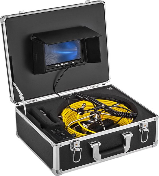 VEVOR 65.6FT Kabelpijp Inspectie Camera Kit Waterdichte Endoscoop met ...