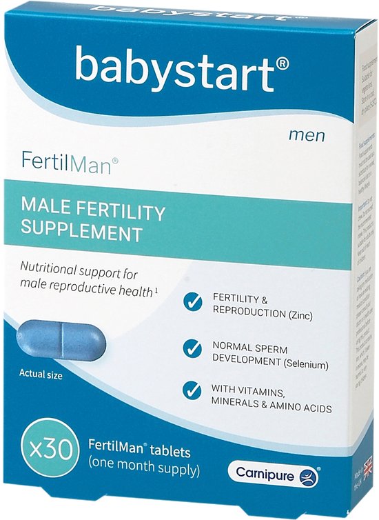 FertilMan® - vruchtbaarheid supplement man - 30 tabletten | bol