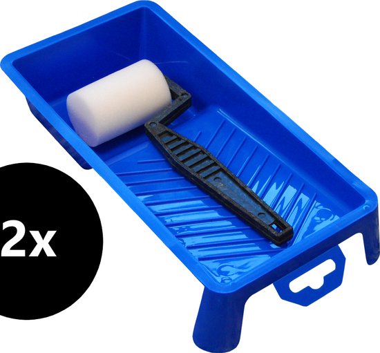 2x Verfroller met bakje 5cm | bol