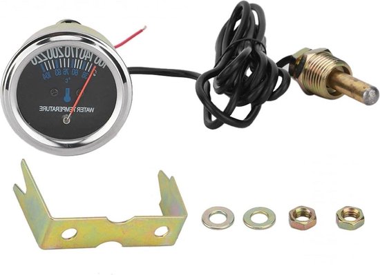 Metalen Auto 52mm Mechanische Watertemperatuur Meter Gauge 38-104℃ 12V ...