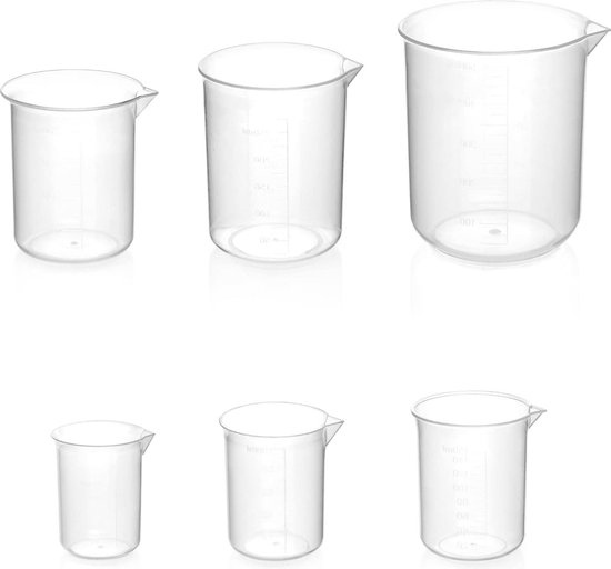 Maatbeker Set - Transparante Maatbekers - Geschikt voor Keuken en ...
