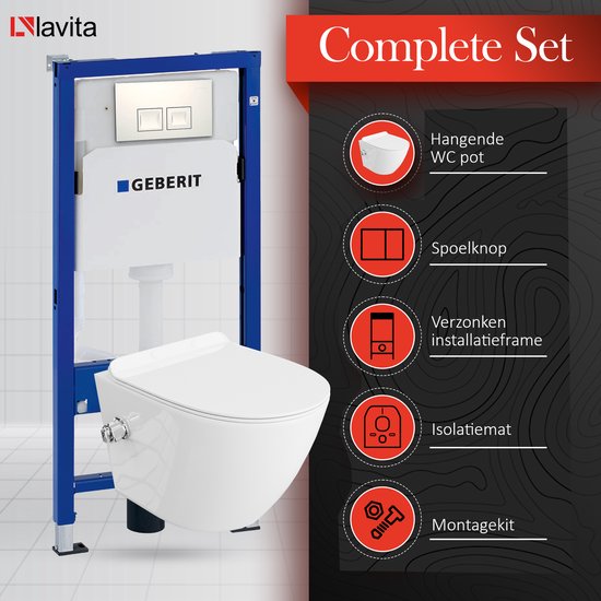 Inbouwreservoir Complete Toiletset Geberit Duofix Basic - Inbouw WC ...