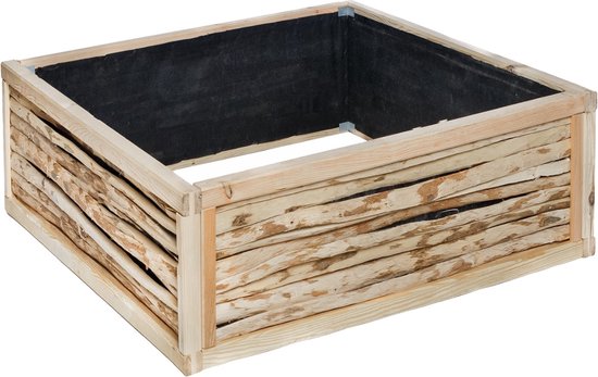 Moestuinbak hout 70 x 70 x 30 cm | bol