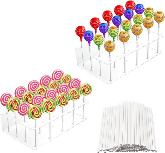 Lollipop Standaard | 20 Gaten | Transparant Acryl | Lollipop Display ...
