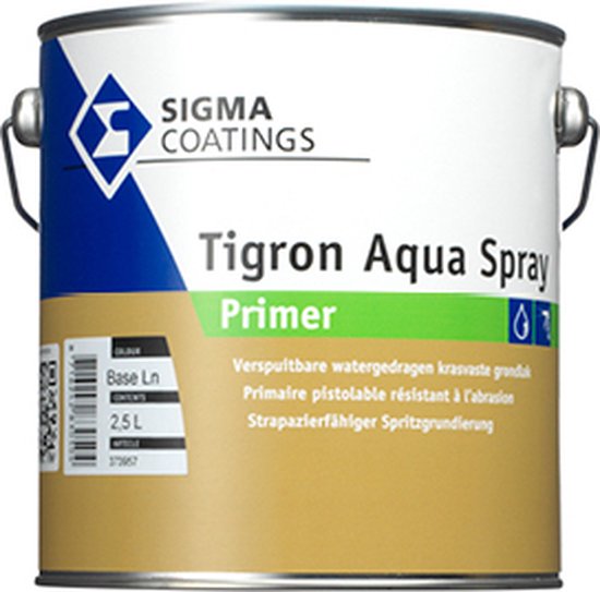 Sigma Tigron Aqua Spray Primer 2,5ltr Wit | bol