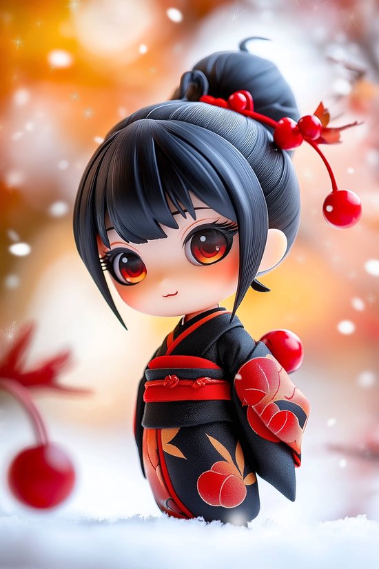 Chibi Poster | Japans Poster | Meisje Poster | Schattig Poster | Anime ...
