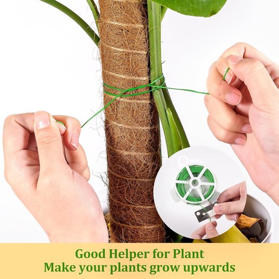 Mosstok 4 stuks 41 cm - Ondersteuning voor Klimplanten met Gedraaide ...