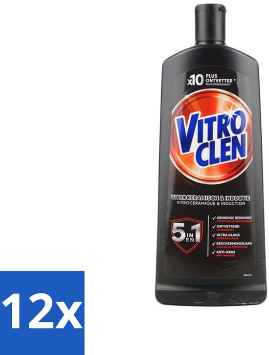 Vitroclen - Kookplaatreiniger - Keramisch & Inductie - 5 in 1 - 500 ml ...