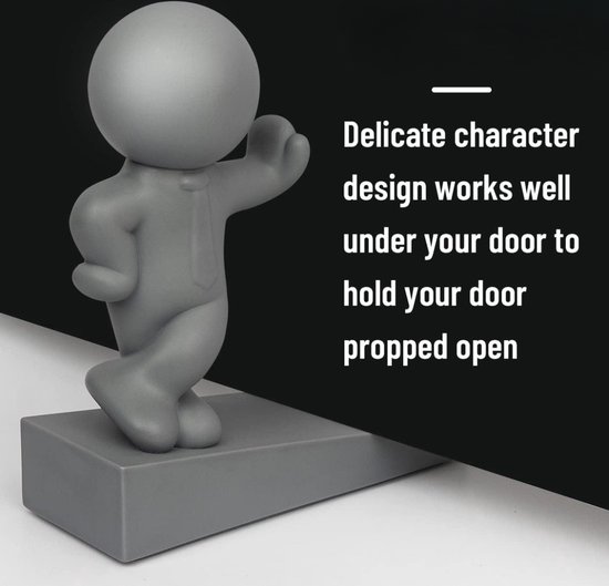 Leuke deurstopper effectief ontworpen - grijs (1 stuk) met Buddy design ...