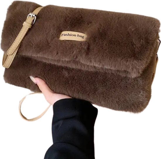 Nivard Teddy Tas - Fluffy - Rugzak - Backpack - Schooltas - Dames ...