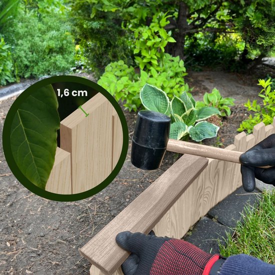 Floranica Flexibele Borderrand Gazonrand Perkrand 2 m x 40 cm ...