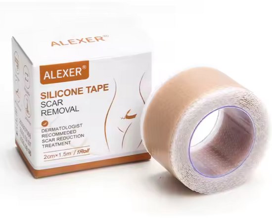 Alexer Silicone Littekenvervager– Herbruikbare Litteken Pleister ...