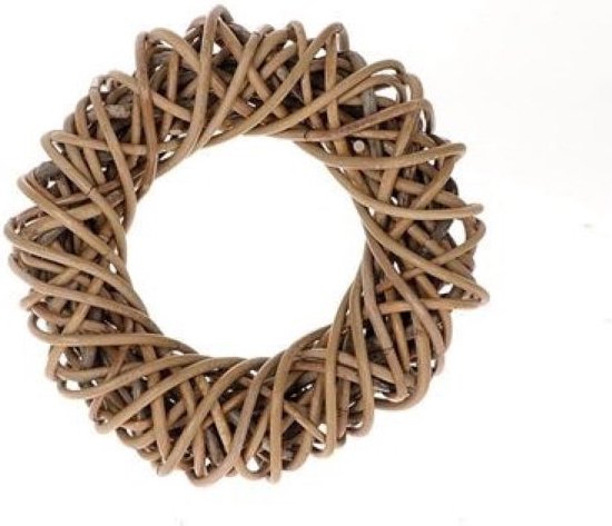 DBT Krans Landelijk Hout-Natuurlijke Materialen Naturel D 40 cm | bol