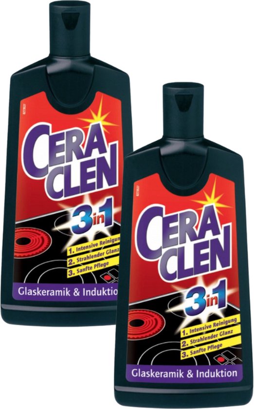 Cera Clen 3-in-1 - verzorging voor glazen keramiek en inductie reiniger ...
