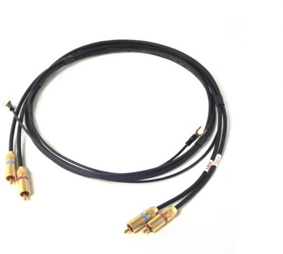 Van den Hul phono kabel D-501 Hybrid Carbon coating 2 x RCA naar 2 x ...