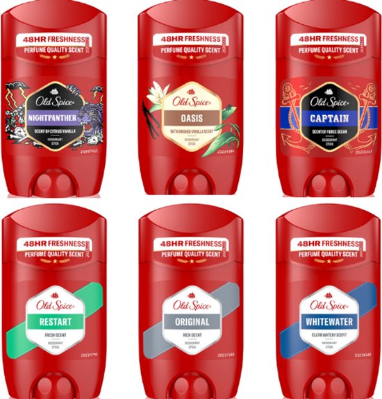 Old Spice Premium Deo Sticks Set 6 stuks - Whitewater / Original ...