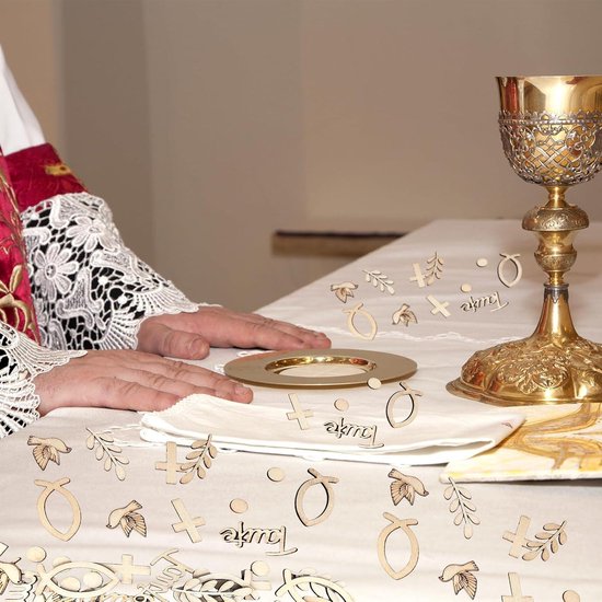 Doopconfetti van hout - 100 stuks tafeldecoratie en knutselen voor doop ...