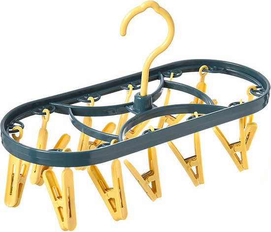 hanger with clips - Non-Slip Clips - droogrek voor kleding - ondergoed ...