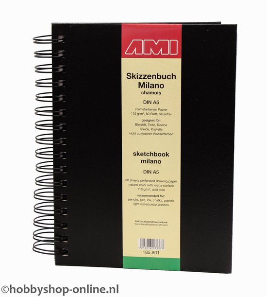 Schetsboek A5 Milano 110g ringband | bol