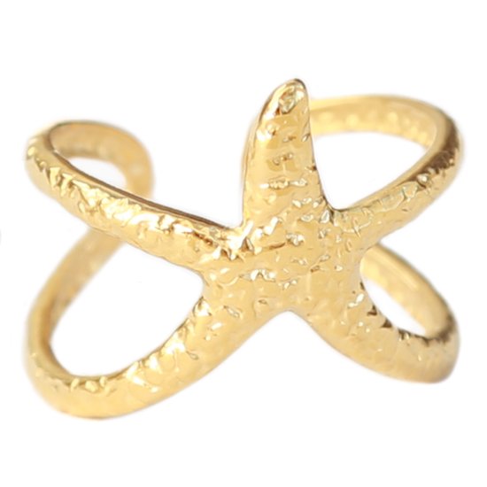 Gouden ring zeester | bol