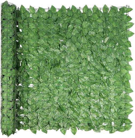 Kunsthaag Op Rol | Beukenblad -Groen - 300cm x 150cm - Balkonscherm ...
