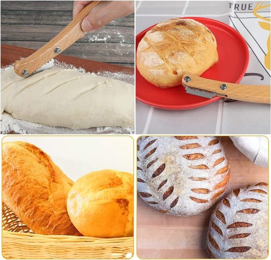 Bread Cutter Dough Knife Baker's Knife with 5 Blades for Baking Raw ...