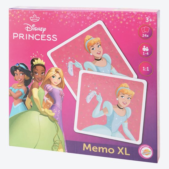 Disney Princess XXL Memory Spel - Familiespel - Geheugenspel - Luxe ...