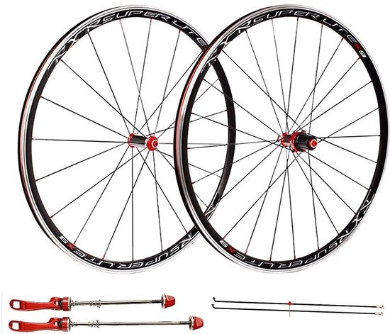 700C Road Bike Wheel Double Wall Alloy Rim Bicycle Wheel Set V- Brake ...
