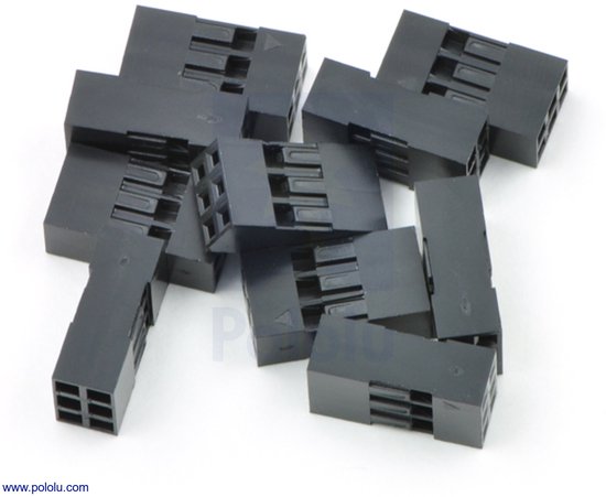 Dupont (2.54mm) 2x3 - Pin 5-Pack Crimp Connector Housing: Pololu-1911 | bol