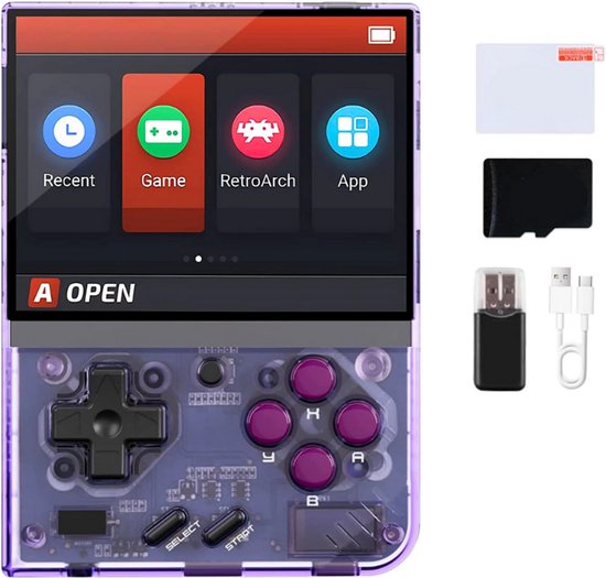 Plus Handheld Spelconsole - Retro Console (64G) | 20.000+ Spellen | 3,5 ...