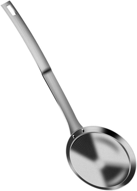 Fijne Zeef Skimmer - RVS Vergiet Lepel voor Vet en Schuim - 1 stuk ...
