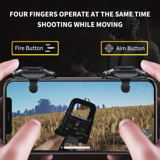 Mobiele Game Trigger Controller voor PUBG - Verbeterd Schieten voor iOS/Android | bol