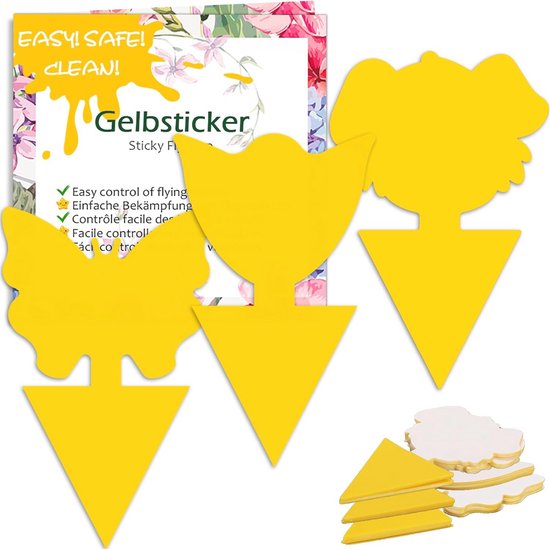 Effectieve Vliegenvangers voor Vliegende Insecten - 30 Stuks Gele ...