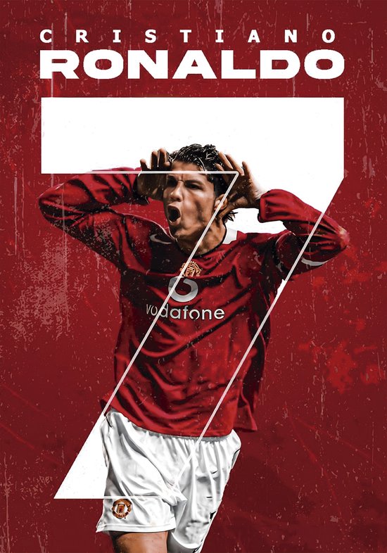 CR7 Cristiano Ronaldo Manchester United Poster Ingelijst | bol
