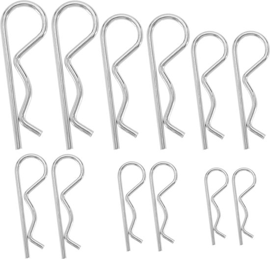 60 STKS B Spring Pin R Splitpen Kit - Verzinkte Koolstofstaal ...