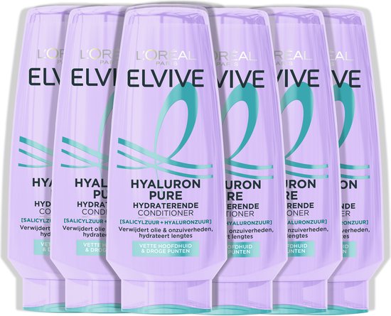 L'Oréal Paris Elvive Hyaluron Pure Conditioner - Voor vette hoofdhuid en droge punten... | bol