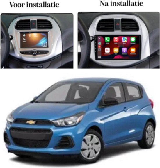 Autoradio 9 Inch voor Daewoo Matiz/Chevrolet Spark 2018 Android 14 2GB ...