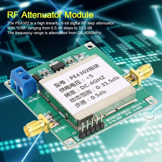 Stepper Module Linearity PE4302 Attenuator - Machine Equipment Integration . | bol